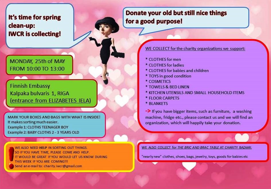 Spring Charity Collection: Monday 25 May 10:00 – International Women's ...